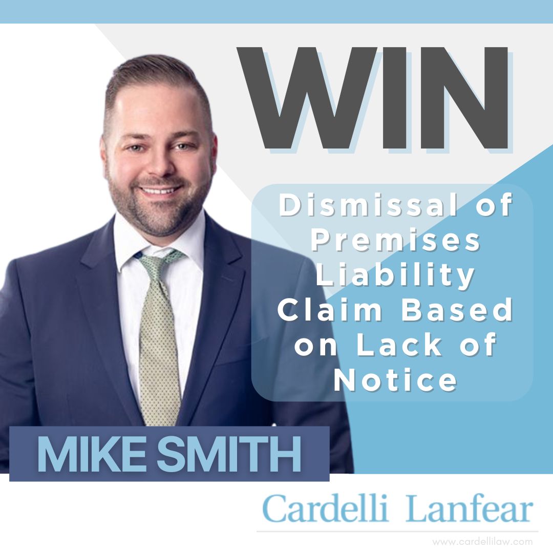 Cardelli Lanfear P.C on LinkedIn: Attorney Michael Smith recently ... Cardelli Lanfear P.C on LinkedIn: Attorney Michael Smith recently ...
