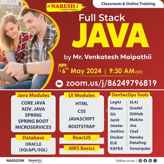 Free Demo on Core Java & Full Stack Java by Venkatesh Maipathii | Pavan ... Free Demo on Core Java & Full Stack Java by Venkatesh Maipathii | Pavan ...