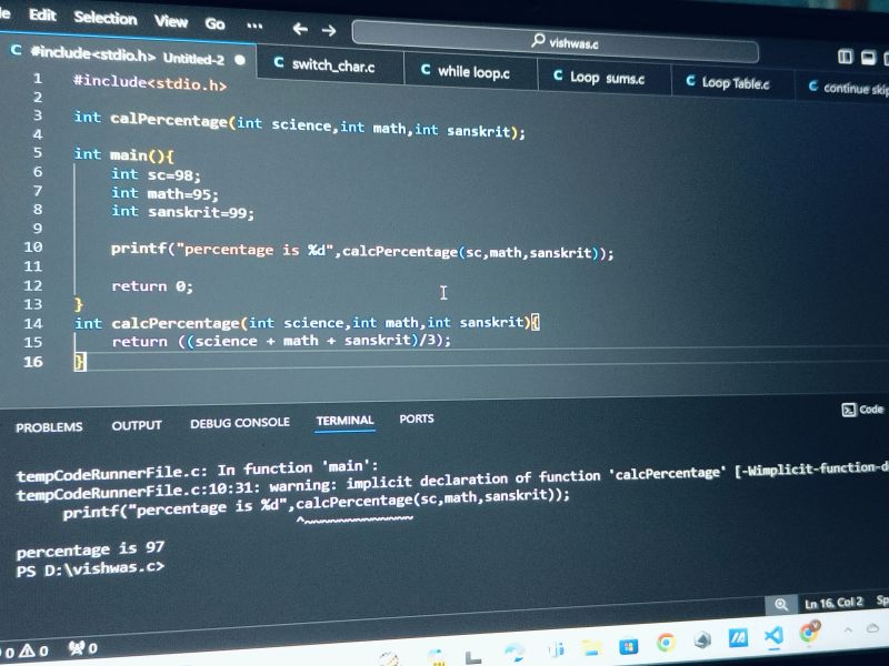 Vishwas Kumar on LinkedIn: #cprogramming Vishwas Kumar on LinkedIn: #cprogramming