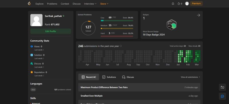 Sarthak Pathak on LinkedIn: #leetcode #day69 #leetcodechallenge #coding ... Sarthak Pathak on LinkedIn: #leetcode #day69 #leetcodechallenge #coding ...