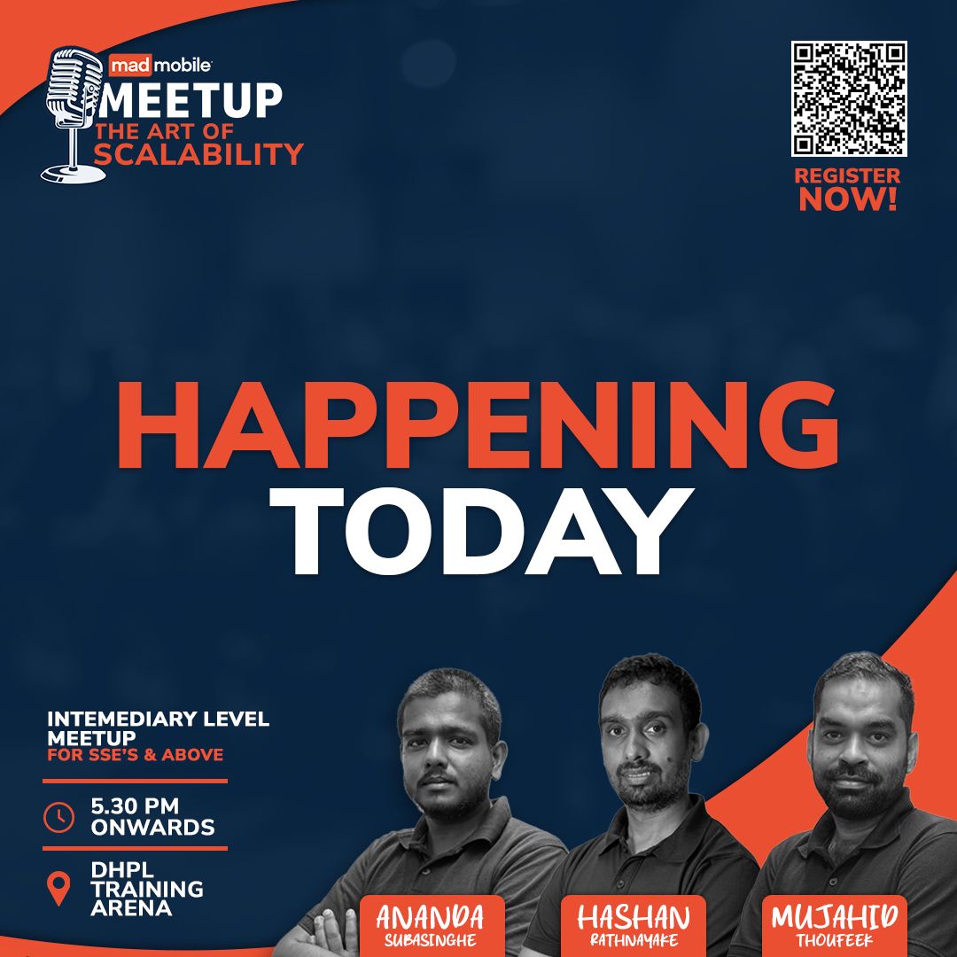 Mad Mobile LK on LinkedIn: #madmobile #meetups #techtalk Mad Mobile LK on LinkedIn: #madmobile #meetups #techtalk