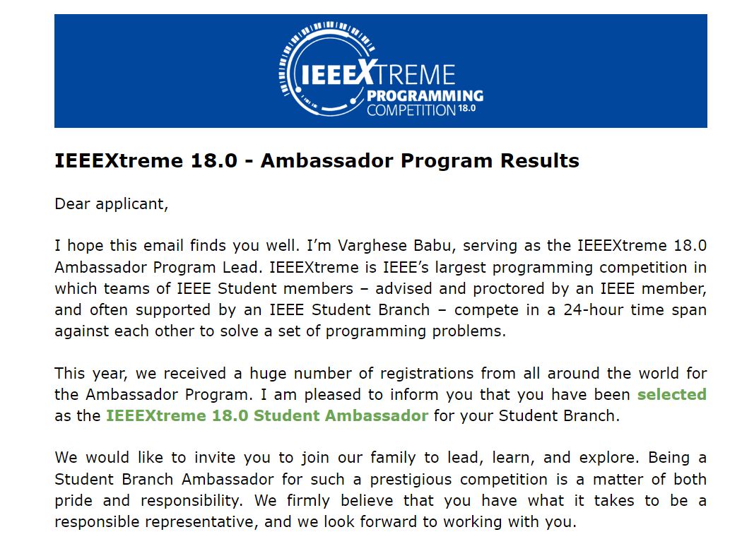Meghna Suresh on LinkedIn: #ieeextreme Meghna Suresh on LinkedIn: #ieeextreme