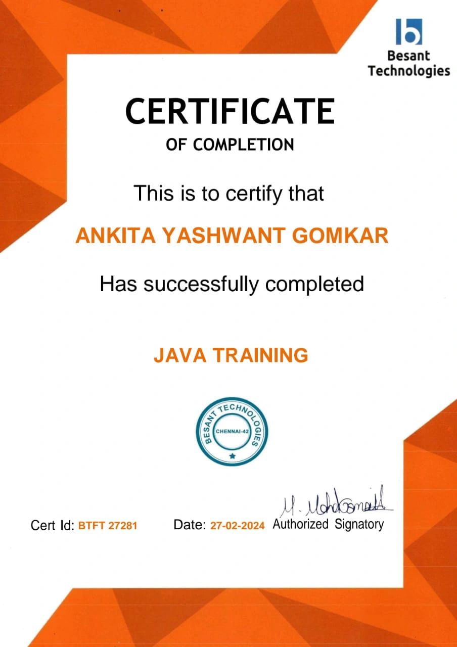 Ankita Gomkar on LinkedIn: 🌟 I'm thrilled to announce that I've ... Ankita Gomkar on LinkedIn: 🌟 I'm thrilled to announce that I've ...