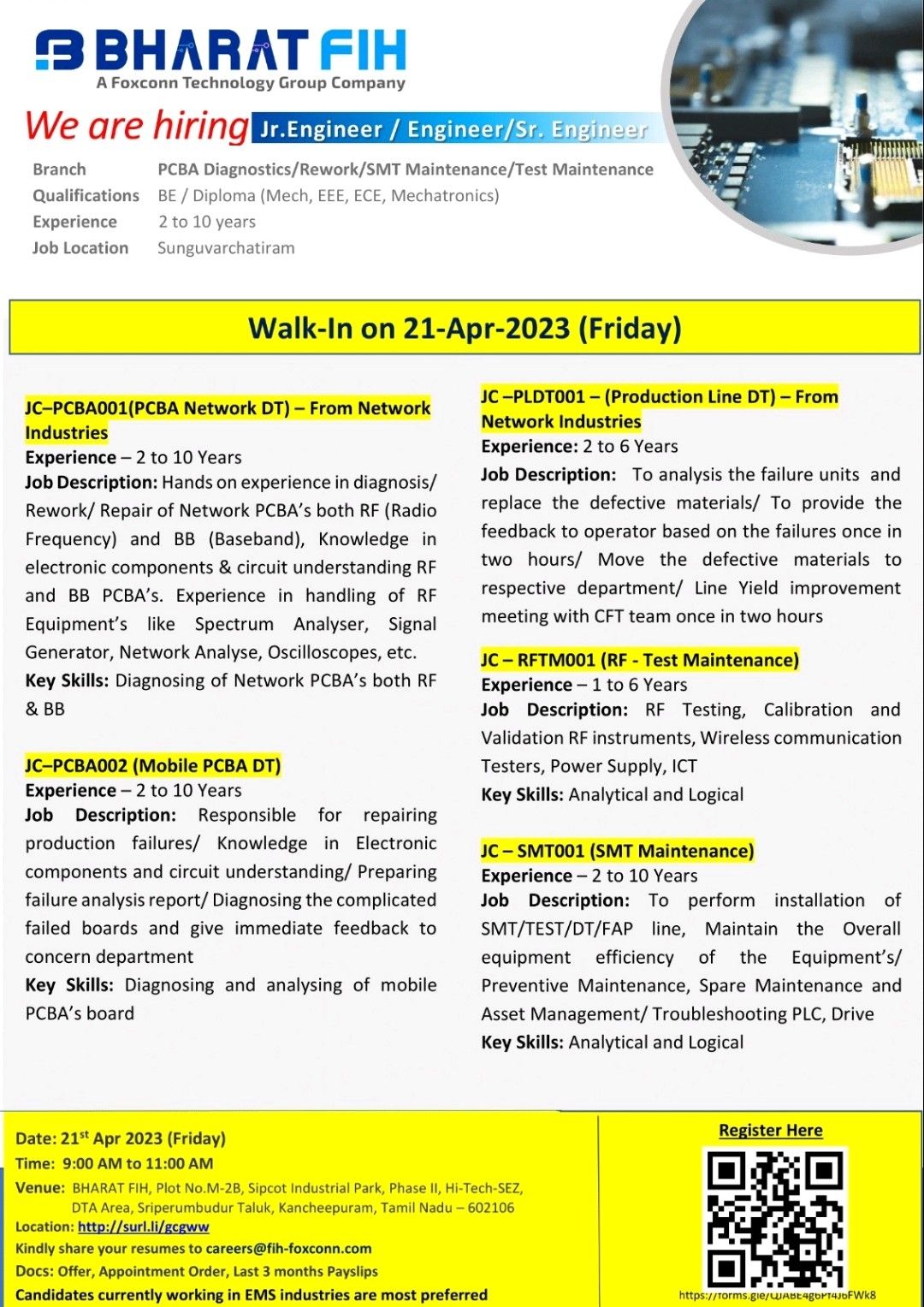John Britto P on LinkedIn: Hiring # Walk-In Interview on 21-Apr-2023 ... John Britto P on LinkedIn: Hiring # Walk-In Interview on 21-Apr-2023 ...