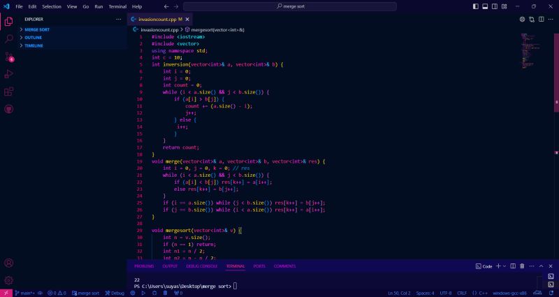 Suyash Agarwal on LinkedIn: #dsa #c #coding #problemsolving #mergesort ... Suyash Agarwal on LinkedIn: #dsa #c #coding #problemsolving #mergesort ...