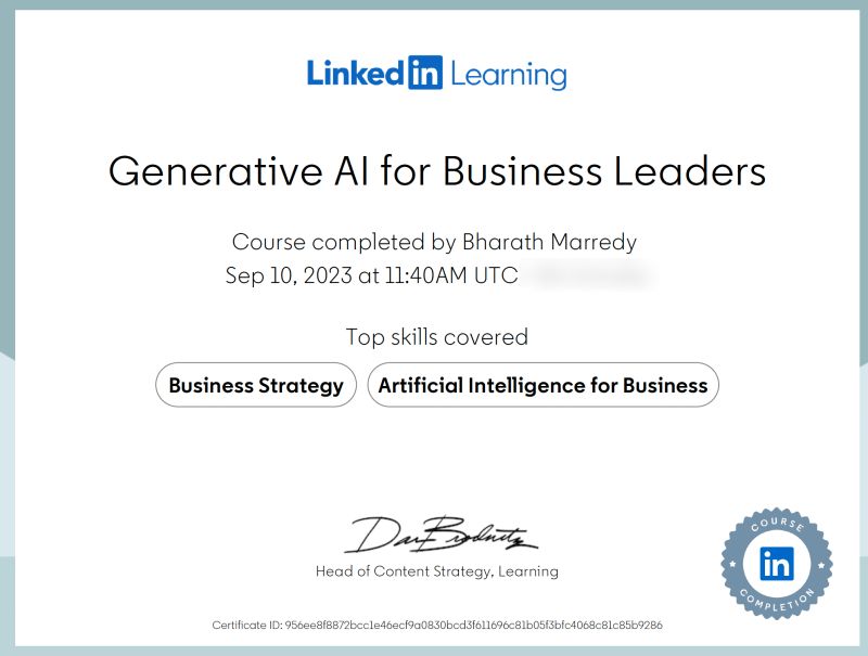 Bharath Marreddy on LinkedIn: #genai #chatgpt #artificialintelligence Bharath Marreddy on LinkedIn: #genai #chatgpt #artificialintelligence