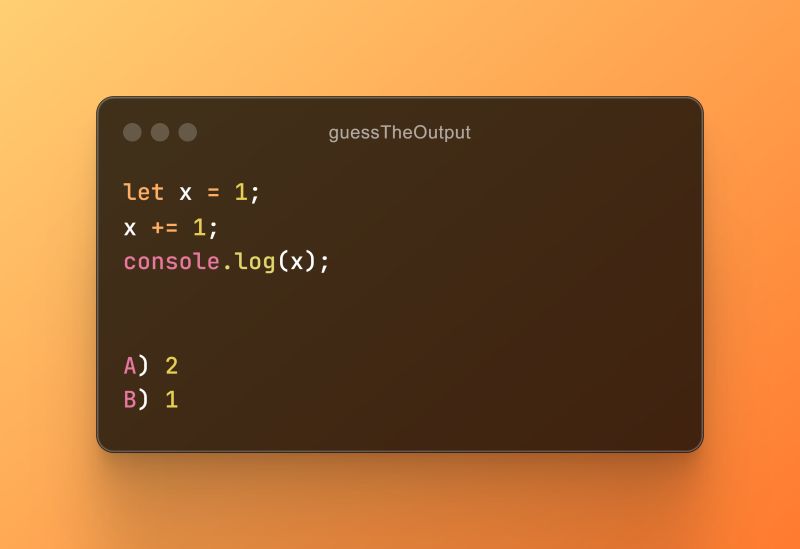 Ashutosh Rajbhar on LinkedIn: Guess the Output Ashutosh Rajbhar on LinkedIn: Guess the Output