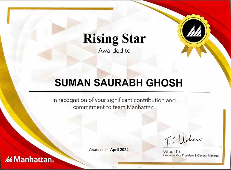 Suman Saurabh Ghosh on LinkedIn: I am honoured to receive “Rising Star ... Suman Saurabh Ghosh on LinkedIn: I am honoured to receive “Rising Star ...