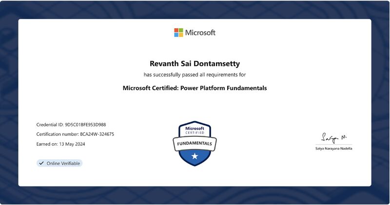 Revanth Dontamsetty on LinkedIn: #microsoft #microsoftpowerplatform Revanth Dontamsetty on LinkedIn: #microsoft #microsoftpowerplatform