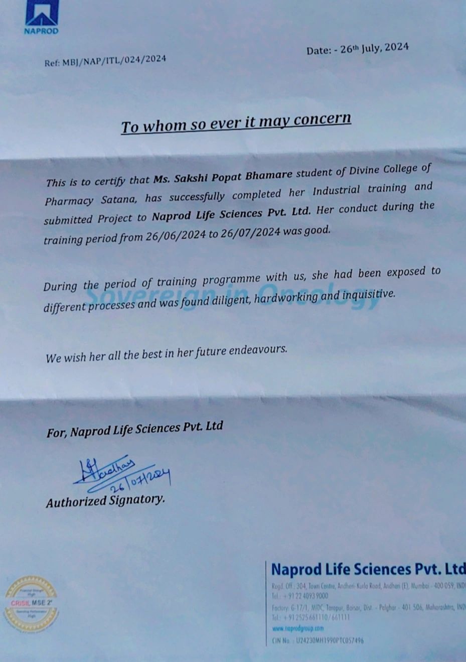 Sakshi Bhamare on LinkedIn: ๐EXCITING ANNOUNCEMENT๐ - Completed ... Sakshi Bhamare on LinkedIn: ๐EXCITING ANNOUNCEMENT๐ - Completed ...