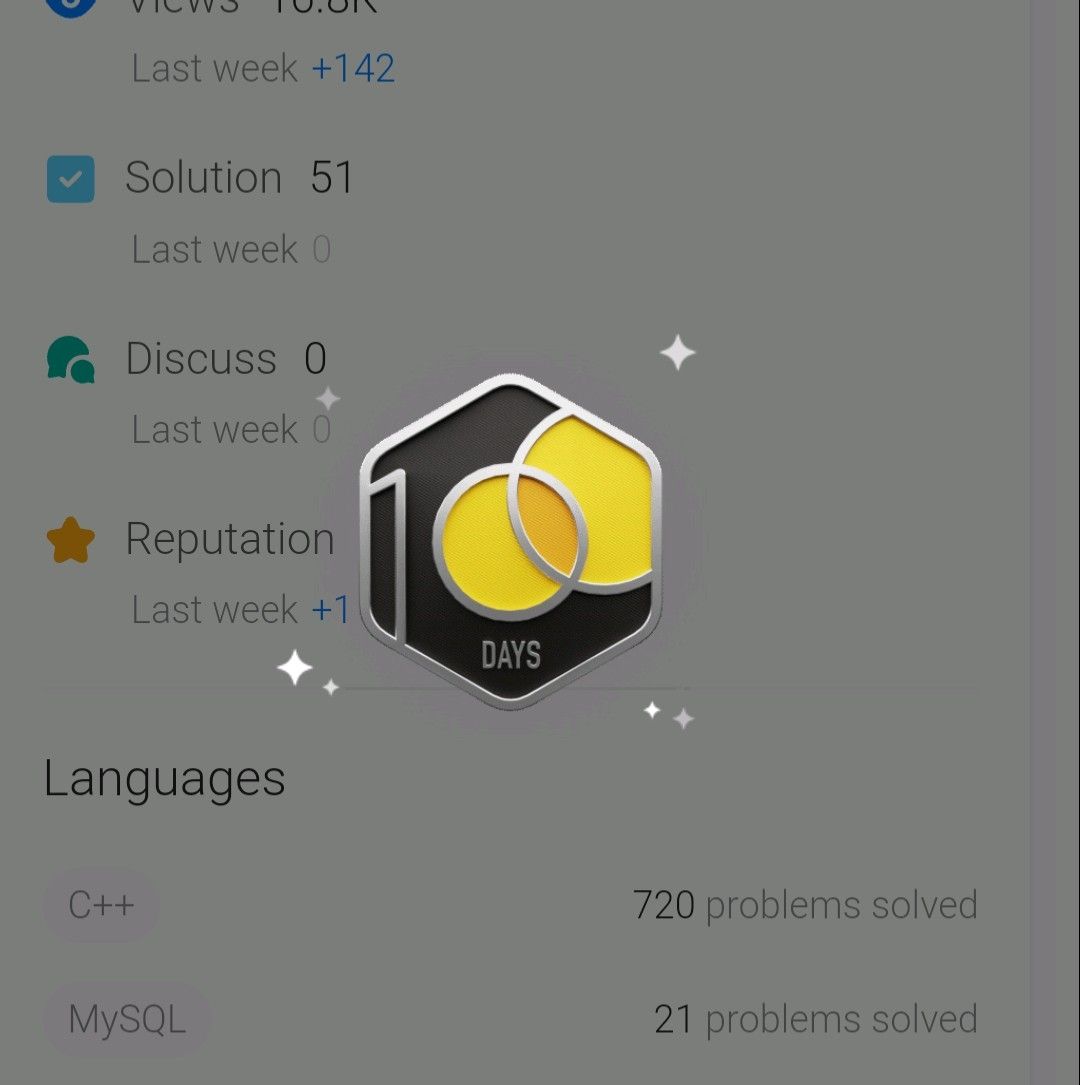 Earned LeetCode 100 days and 50 days of coding | Shiva M posted on the ... Earned LeetCode 100 days and 50 days of coding | Shiva M posted on the ...