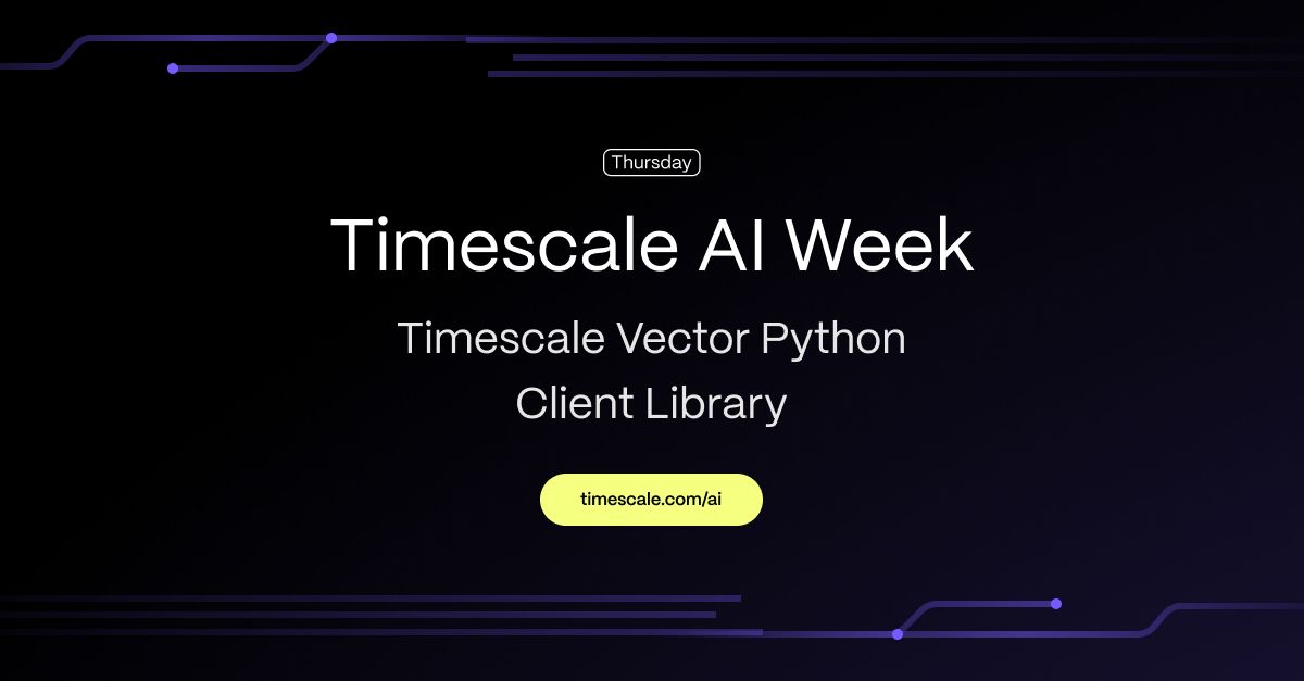 Timescale on LinkedIn: #postgresql Timescale on LinkedIn: #postgresql