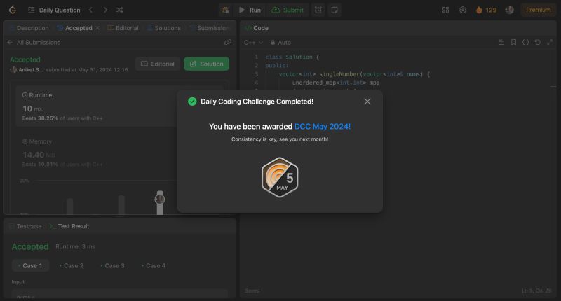 aniket sooryavanshi on LinkedIn: #consistency #leetcode #coding #dsa aniket sooryavanshi on LinkedIn: #consistency #leetcode #coding #dsa