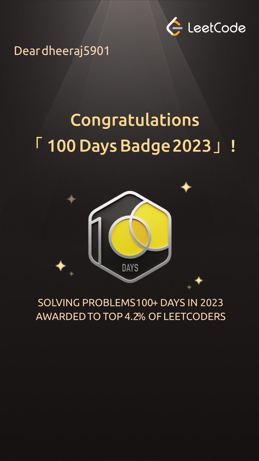 Dheeraj Chandwani on LinkedIn: #leetcode #codingjourney #100daysofcode ... Dheeraj Chandwani on LinkedIn: #leetcode #codingjourney #100daysofcode ...