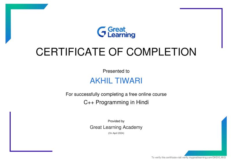 Akhil Tiwari on LinkedIn: #cplusplus #greatlearning #programmingjourney ... Akhil Tiwari on LinkedIn: #cplusplus #greatlearning #programmingjourney ...