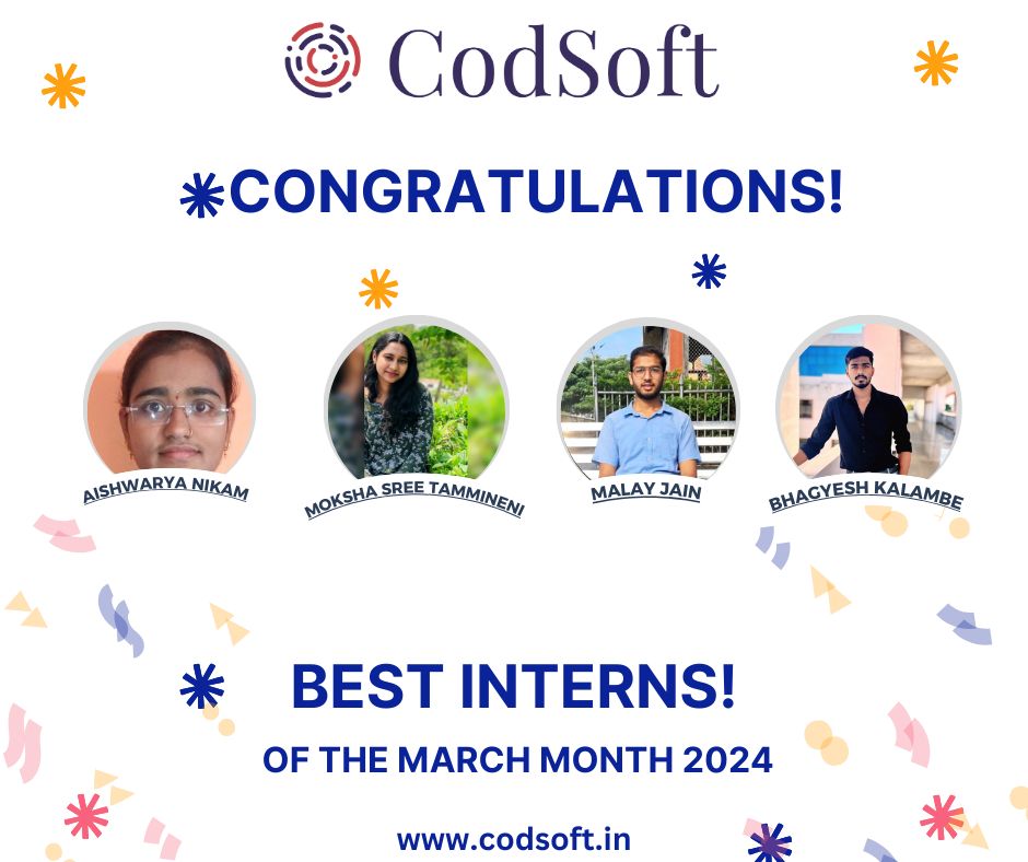 Malay Jain on LinkedIn: #codsoft #internship #codsoftinternship # ... Malay Jain on LinkedIn: #codsoft #internship #codsoftinternship # ...
