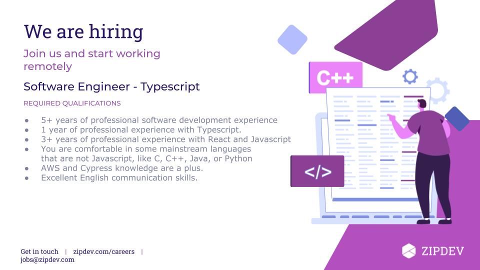 Zipdev on LinkedIn: #softwaredevelopment #remotejobs # ... Zipdev on LinkedIn: #softwaredevelopment #remotejobs # ...