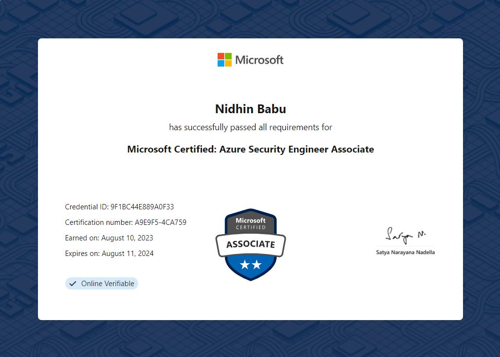 NIDHIN BABU on LinkedIn: I’m thrilled to announce that I have ... NIDHIN BABU on LinkedIn: I’m thrilled to announce that I have ...