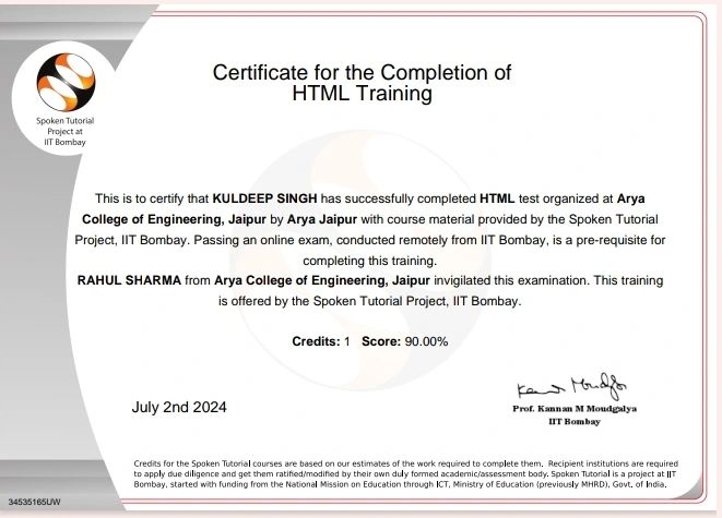 KULDEEP SINGH on LinkedIn: #spokentutorialproject #html #iitbombay KULDEEP SINGH on LinkedIn: #spokentutorialproject #html #iitbombay