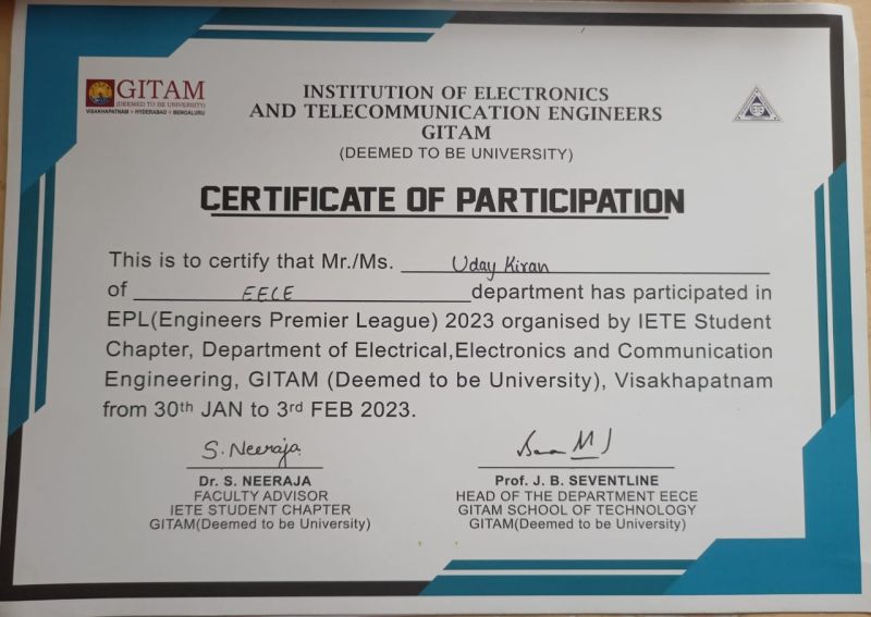 RAVADA UDAY KIRAN on LinkedIn: Hello connections I am glad to inform ... RAVADA UDAY KIRAN on LinkedIn: Hello connections I am glad to inform ...