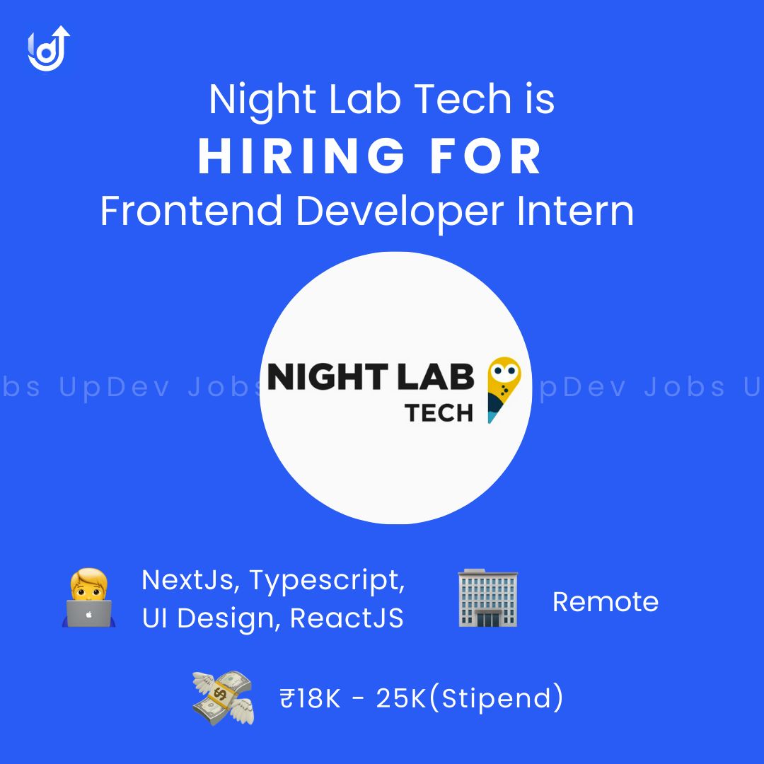 UpDev - Developer Jobs on LinkedIn: #reactjs #job #frontenddeveloper # ... UpDev - Developer Jobs on LinkedIn: #reactjs #job #frontenddeveloper # ...