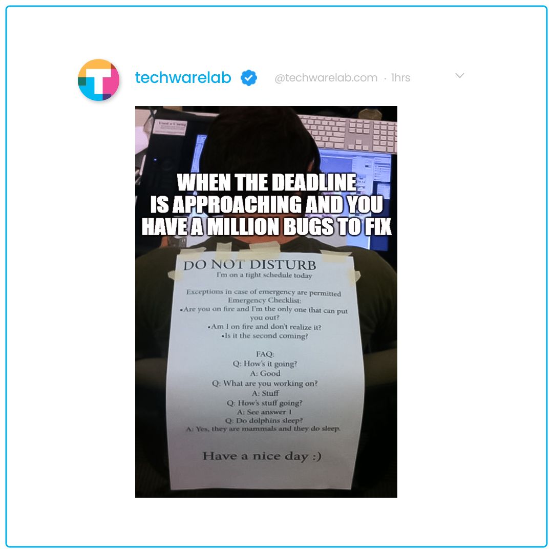 TechwareLab on LinkedIn: #developerlife #codelife #techietales # ... TechwareLab on LinkedIn: #developerlife #codelife #techietales # ...
