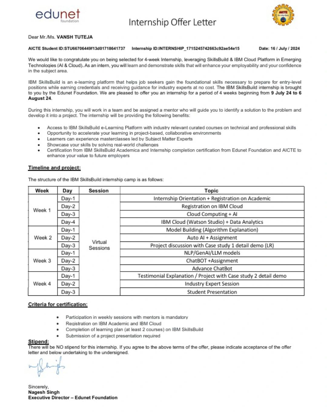 Vansh Tuteja on LinkedIn: #internship #ai #cloudtechnology #ibm # ... Vansh Tuteja on LinkedIn: #internship #ai #cloudtechnology #ibm # ...