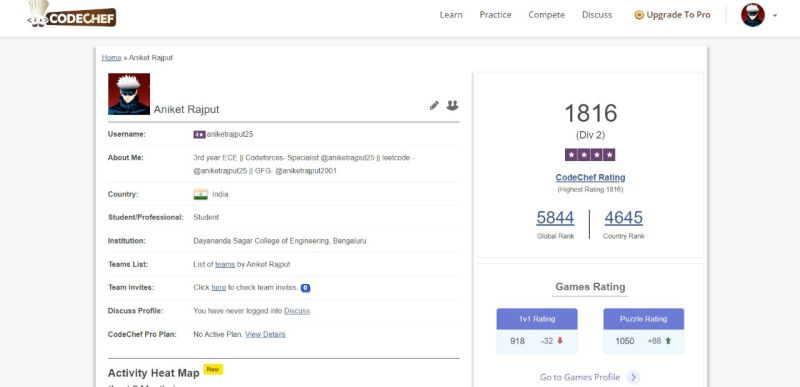 Aniket Rajput on LinkedIn: #codechef #competitiveprogramming #dsa # ... Aniket Rajput on LinkedIn: #codechef #competitiveprogramming #dsa # ...