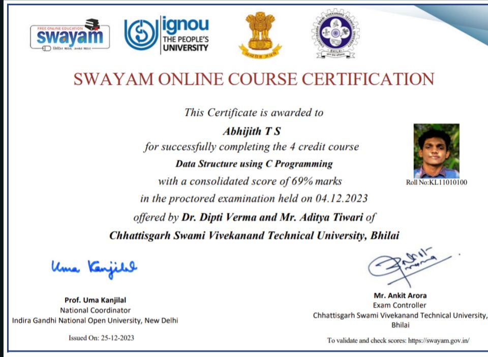 Abhijith T.S on LinkedIn: #onlinelearning #swayam #ignou # ... Abhijith T.S on LinkedIn: #onlinelearning #swayam #ignou # ...