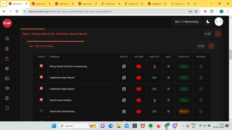 Garima Singh on LinkedIn: #dsa #binarysearch #progressupdate # ... Garima Singh on LinkedIn: #dsa #binarysearch #progressupdate # ...