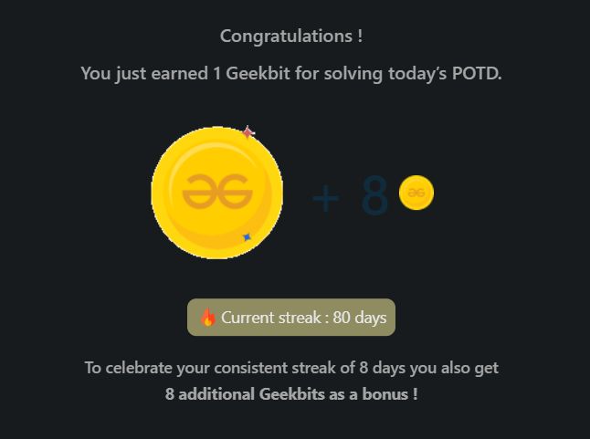 Pratham Israni on LinkedIn: #codingchallenge #geeksforgeeks #leetcode # ... Pratham Israni on LinkedIn: #codingchallenge #geeksforgeeks #leetcode # ...