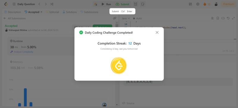 Vishwajeet Mishra on LinkedIn: #day12 #30days #leetcode #problemsolving ... Vishwajeet Mishra on LinkedIn: #day12 #30days #leetcode #problemsolving ...