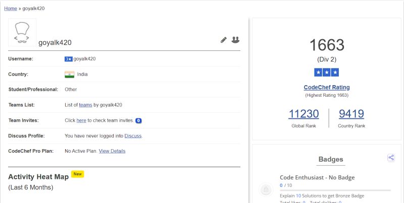 Pranjal Kumar on LinkedIn: #codechef #programming #coding Pranjal Kumar on LinkedIn: #codechef #programming #coding