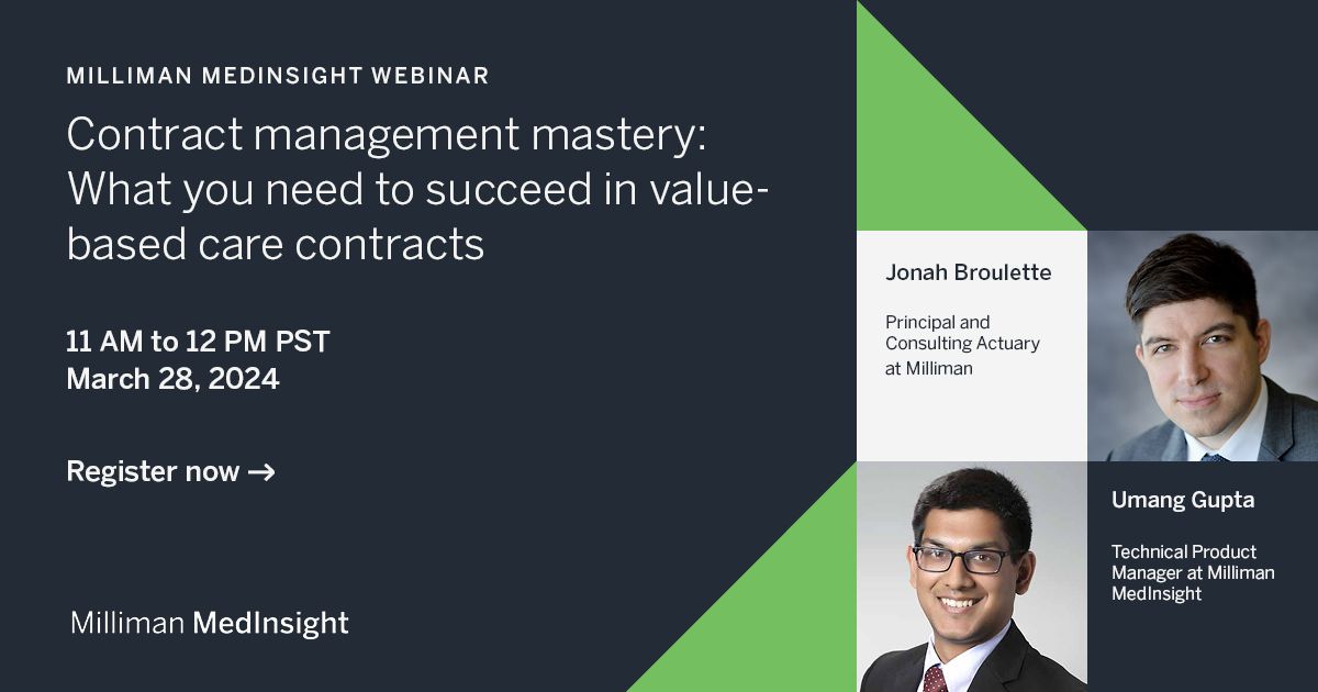 Milliman MedInsight on LinkedIn: Welcome! You are invited to join a ... Milliman MedInsight on LinkedIn: Welcome! You are invited to join a ...