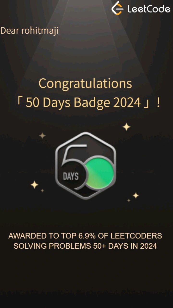 Rohit Maji on LinkedIn: #leetcode #codingjourney #continuouslearning # ... Rohit Maji on LinkedIn: #leetcode #codingjourney #continuouslearning # ...
