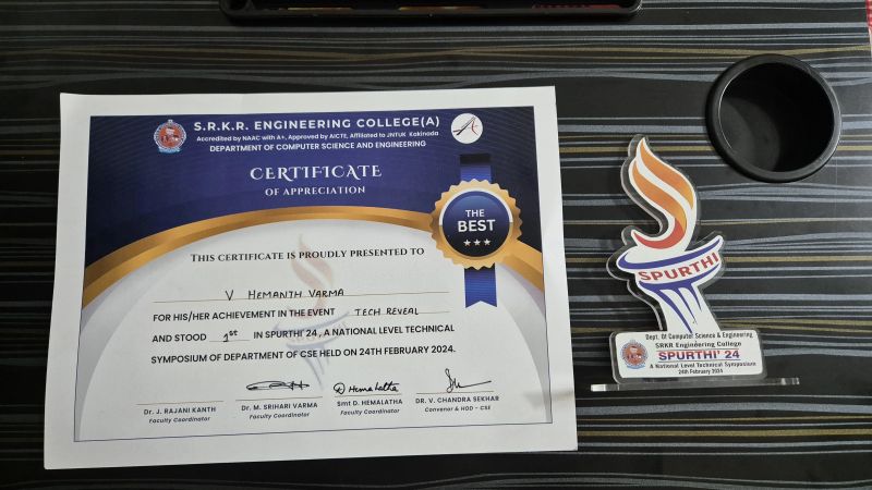 Vatsavai hemanth Varma on LinkedIn: #srkrcollege #techreveal # ... Vatsavai hemanth Varma on LinkedIn: #srkrcollege #techreveal # ...
