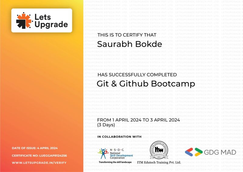 Saurabh Bokde on LinkedIn: #git #github #letsupgrade #bootcamp # ... Saurabh Bokde on LinkedIn: #git #github #letsupgrade #bootcamp # ...