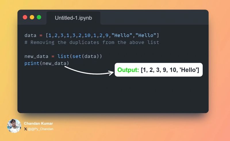 Chandan Kumar on LinkedIn: #codinglife #pythoncoding #list # ... Chandan Kumar on LinkedIn: #codinglife #pythoncoding #list # ...