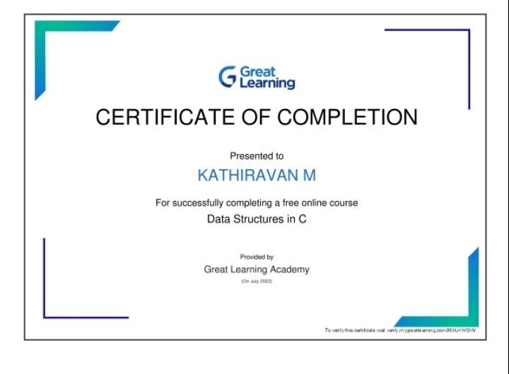 KATHIRAVAN M on LinkedIn: Hello Connection..I am Excited to Share that ... KATHIRAVAN M on LinkedIn: Hello Connection..I am Excited to Share that ...