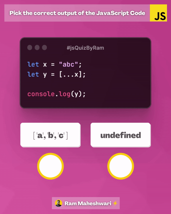 Ariful Islam on LinkedIn: #quiz #quizchallenge #js #jsdeveloper #javascript Ariful Islam on LinkedIn: #quiz #quizchallenge #js #jsdeveloper #javascript