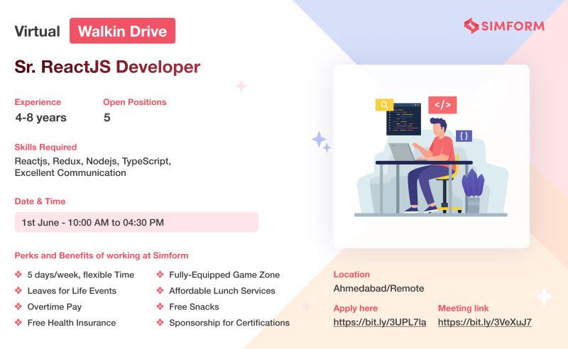 Priyanka Sharma on LinkedIn: Join Simform's Virtual Walk-in Interview ... Priyanka Sharma on LinkedIn: Join Simform's Virtual Walk-in Interview ...