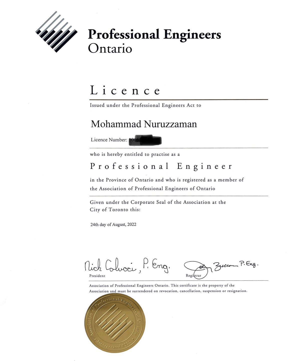 Mohammad Nuruzzaman, P. Eng., M.Sc. on LinkedIn: Alhamdulillah! Got the ... Mohammad Nuruzzaman, P. Eng., M.Sc. on LinkedIn: Alhamdulillah! Got the ...