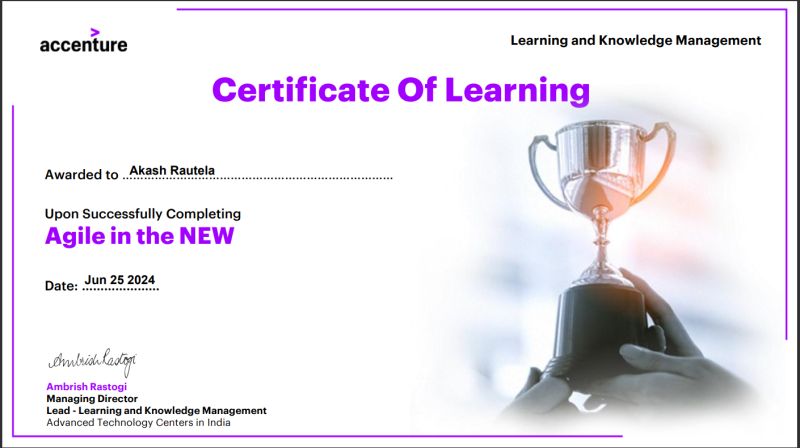 Akash Rautela on LinkedIn: #agile #certification #accenture # ... Akash Rautela on LinkedIn: #agile #certification #accenture # ...