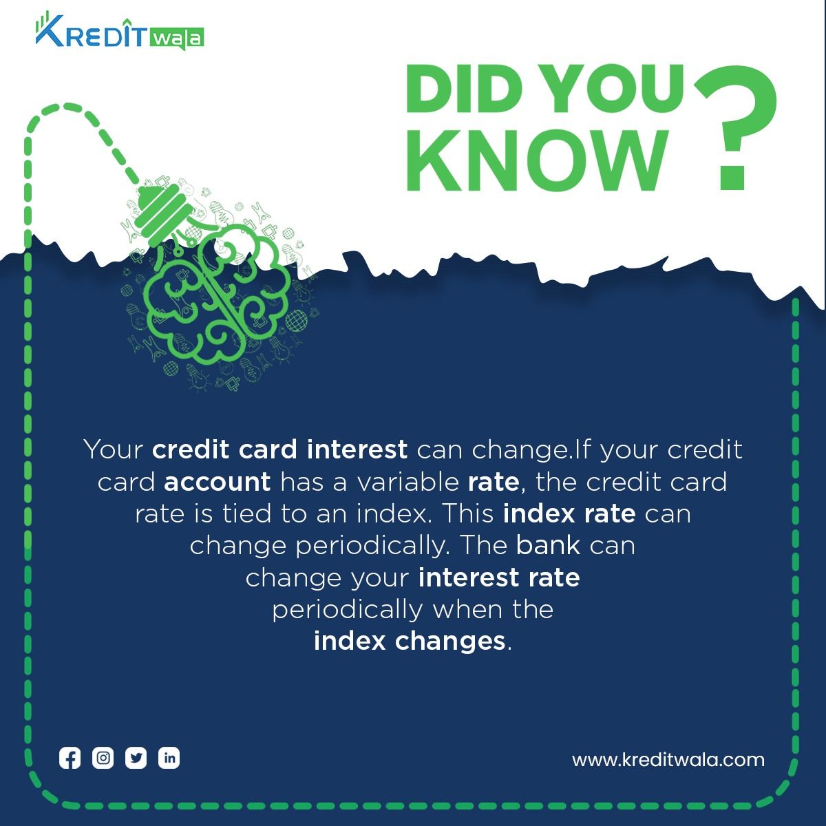 Kredit Wala on LinkedIn: #didyouknow #creditcardtips #variablerate # ... Kredit Wala on LinkedIn: #didyouknow #creditcardtips #variablerate # ...