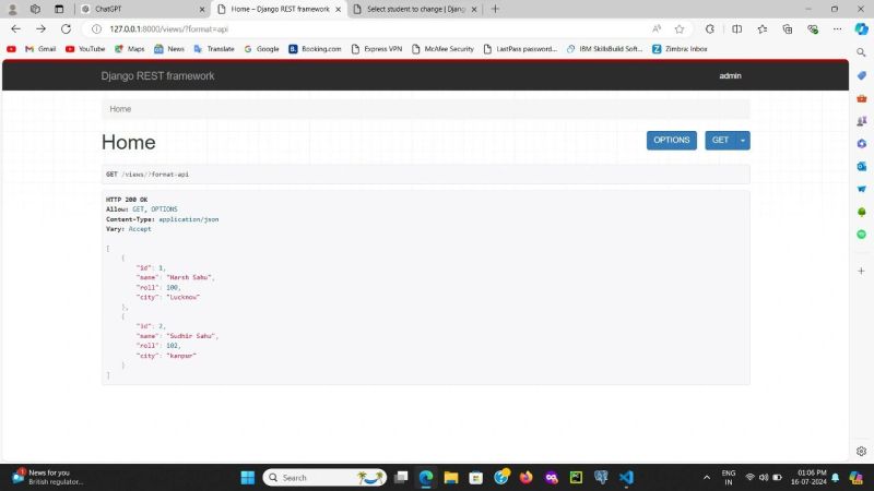 Harsh Sahu on LinkedIn: #drf #django #python Harsh Sahu on LinkedIn: #drf #django #python