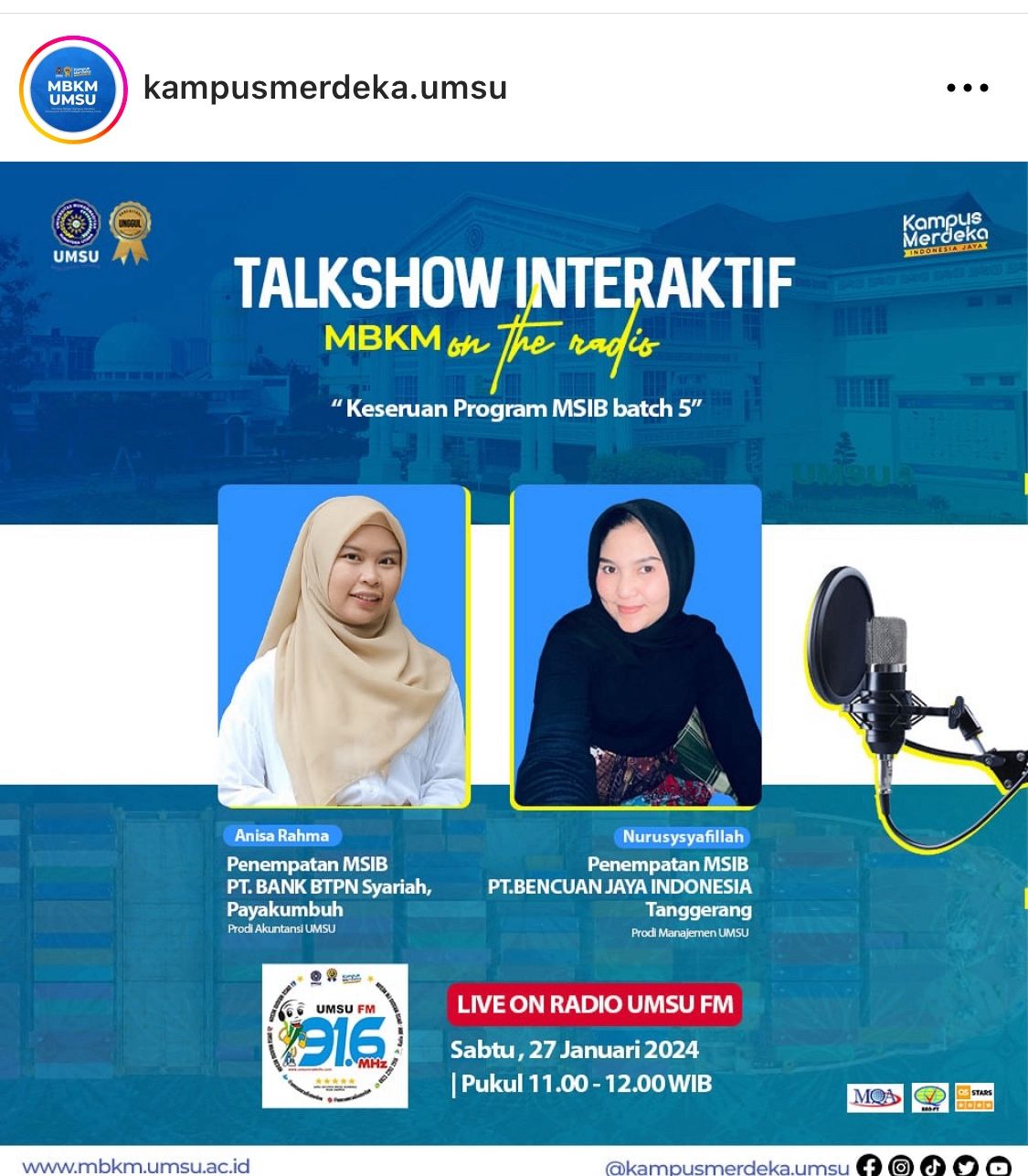 Rudi Rudianto on LinkedIn: Stay Tune ! at UMSU FM Rudi Rudianto on LinkedIn: Stay Tune ! at UMSU FM