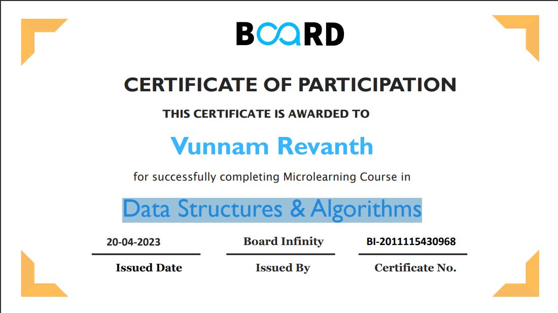 VUNNAM REVANTH on LinkedIn: #datastructures #algorithms #problemsolving ... VUNNAM REVANTH on LinkedIn: #datastructures #algorithms #problemsolving ...