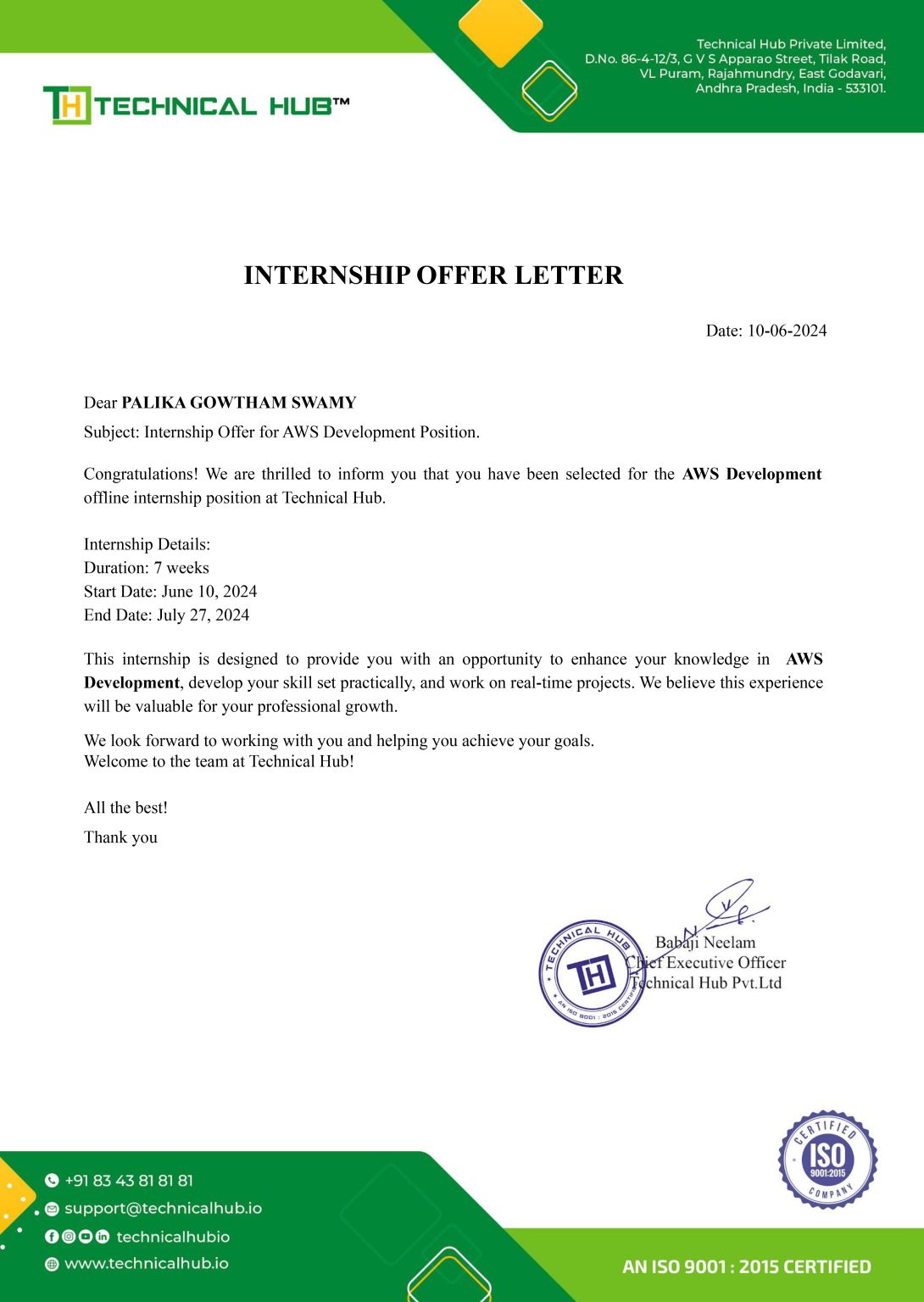 Gowtham Palika on LinkedIn: #aws #internship #technicaltub #cloud # ... Gowtham Palika on LinkedIn: #aws #internship #technicaltub #cloud # ...