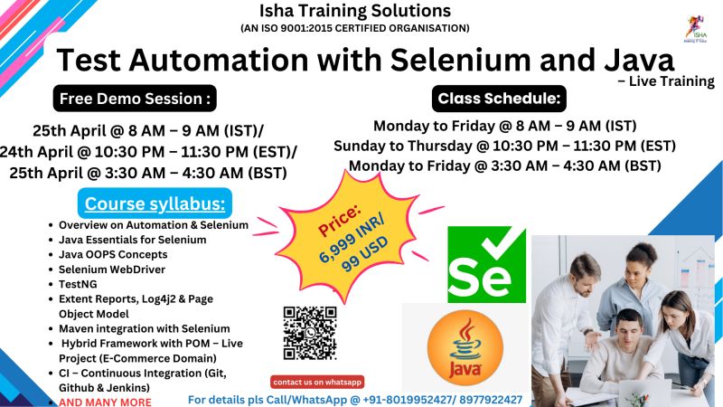 Kumar Gupta on LinkedIn: #seleniumwithjava #seleniumtraining # ... Kumar Gupta on LinkedIn: #seleniumwithjava #seleniumtraining # ...