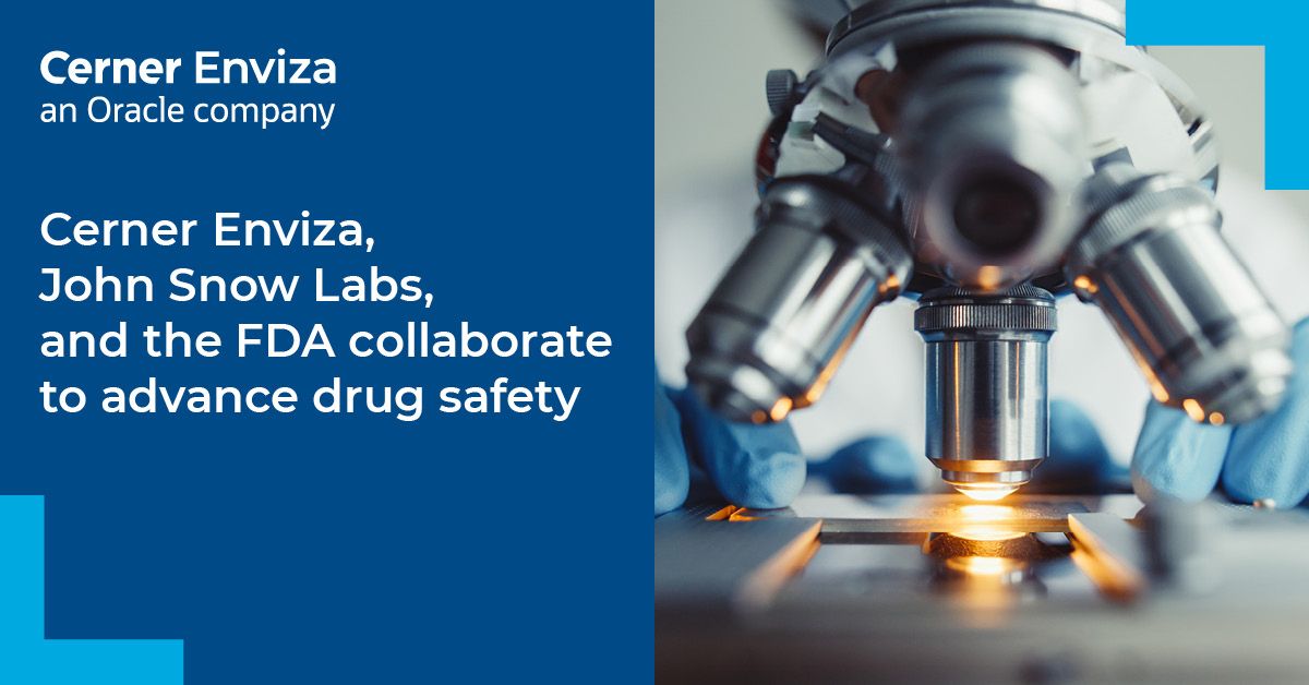 Jessica Santos on LinkedIn: Cerner Enviza Collaborates with FDA to ... Jessica Santos on LinkedIn: Cerner Enviza Collaborates with FDA to ...